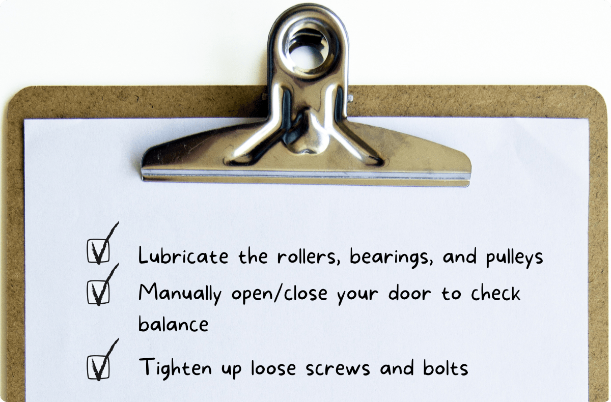 Garage Door Maintenance Checklist You Should Keep at Hand